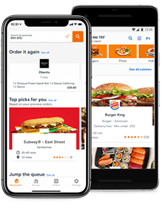 Just Eat | Consegna a domicilio: ordina cibo e spesa online
